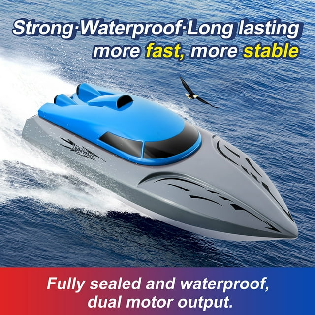 806 2.4G Remote Control Boat 20KM/H Waterproof Toy High Speed Remote ...