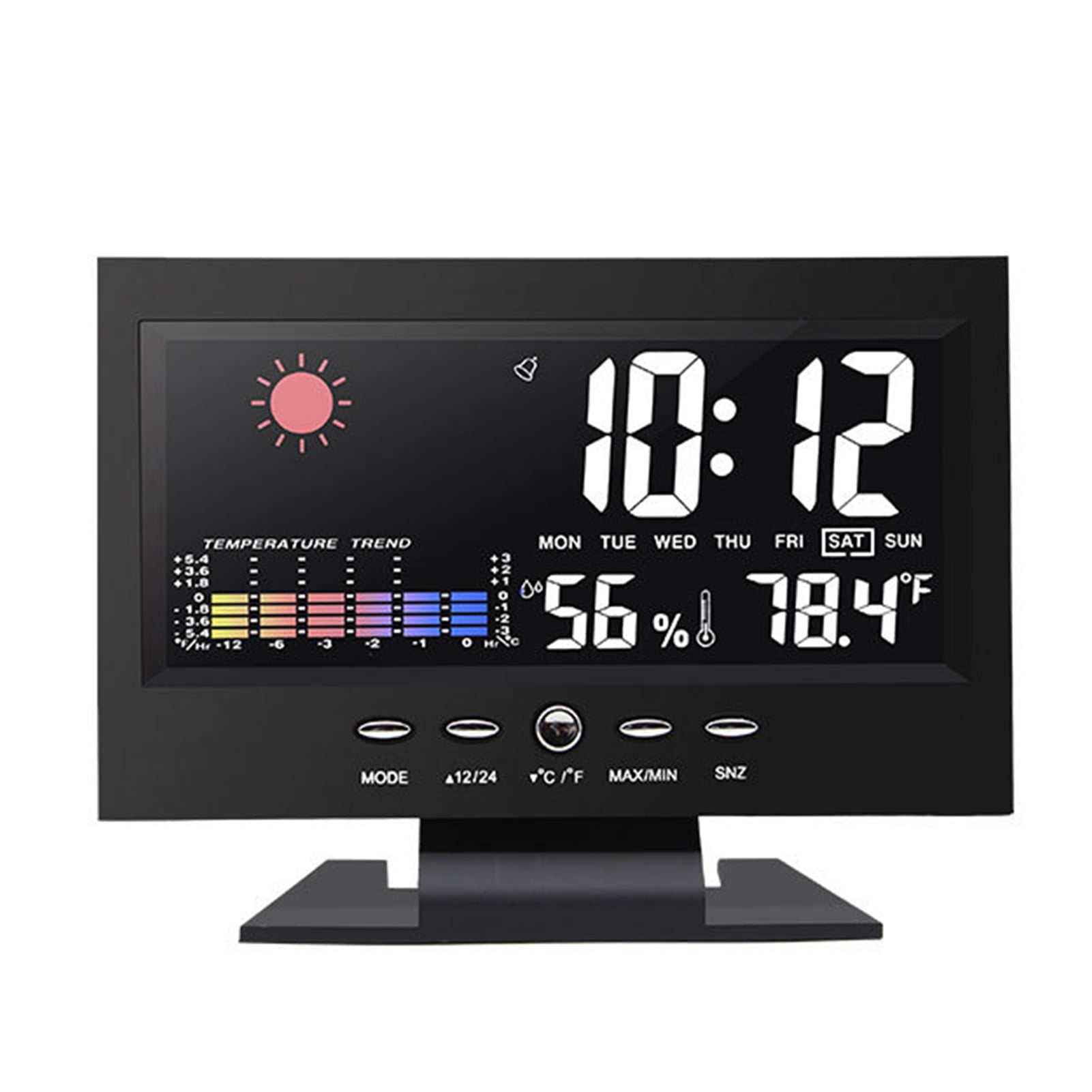 8082T Digital Clock Weather Forecast Perpetual Calendar LED Color ...