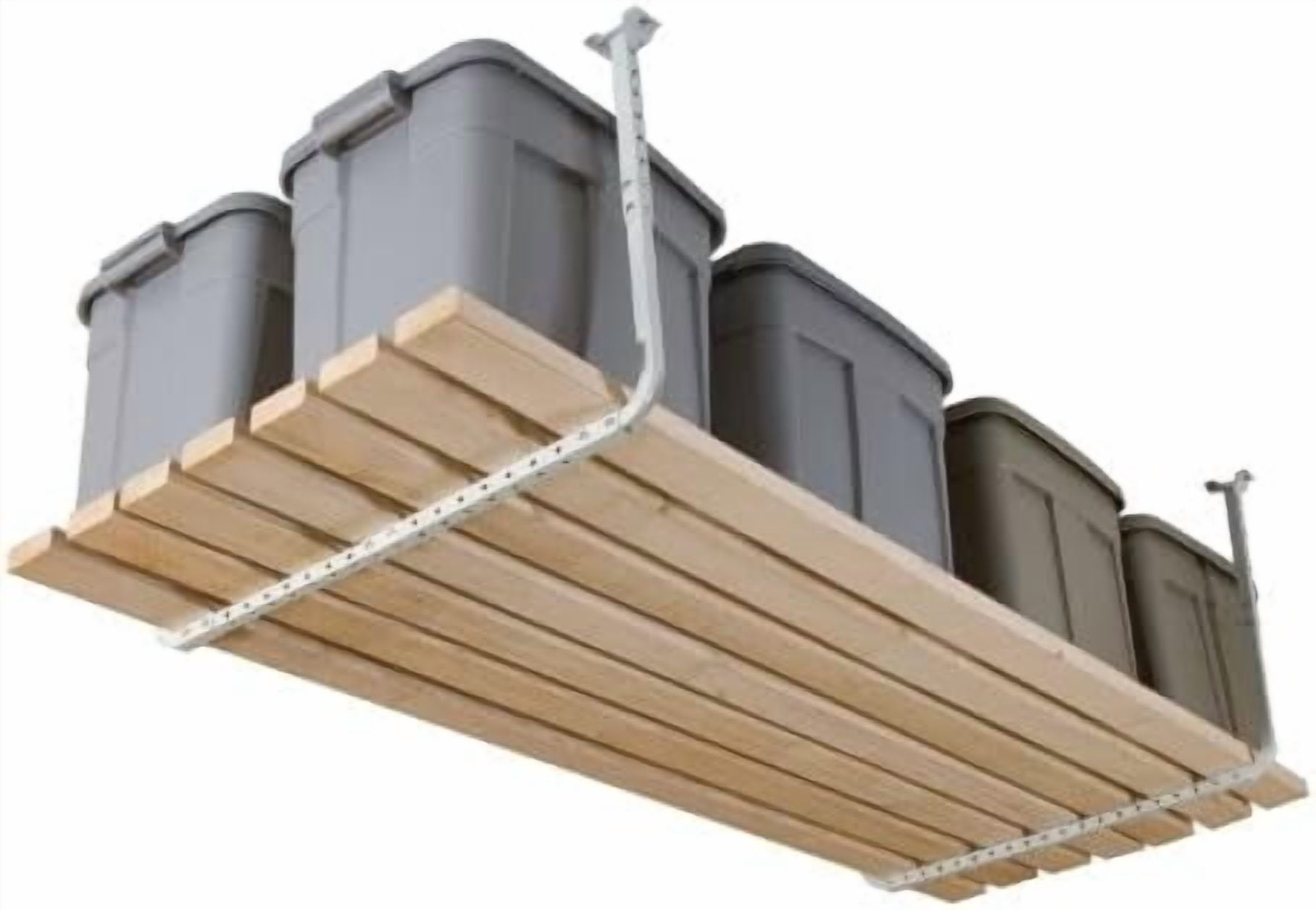80842-10 33 in. x 34 in. Adjustable Garage Ceiling Mount Storage Rack ...