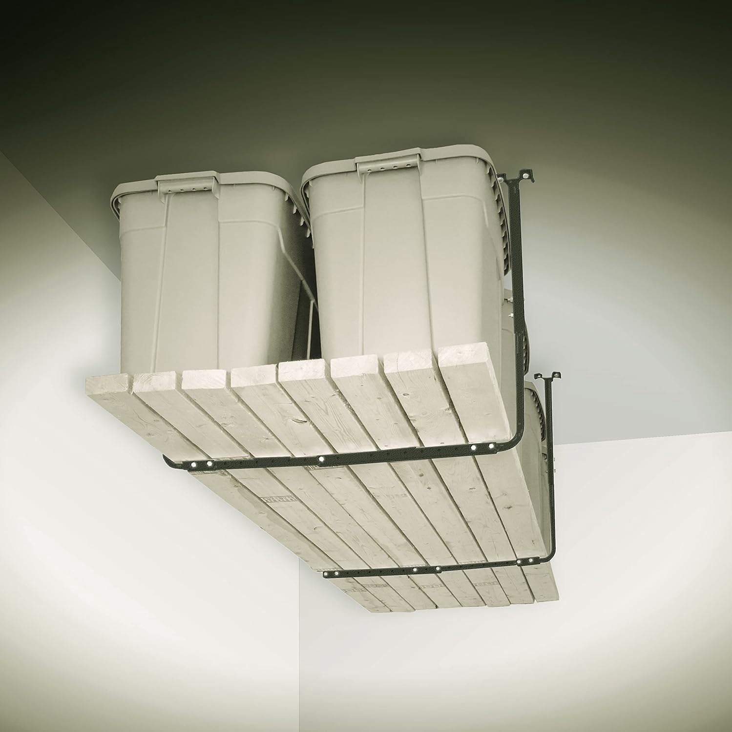 80844-10 34 in. x 26 in. Adjustable Garage Ceiling Mount Storage Rack ...