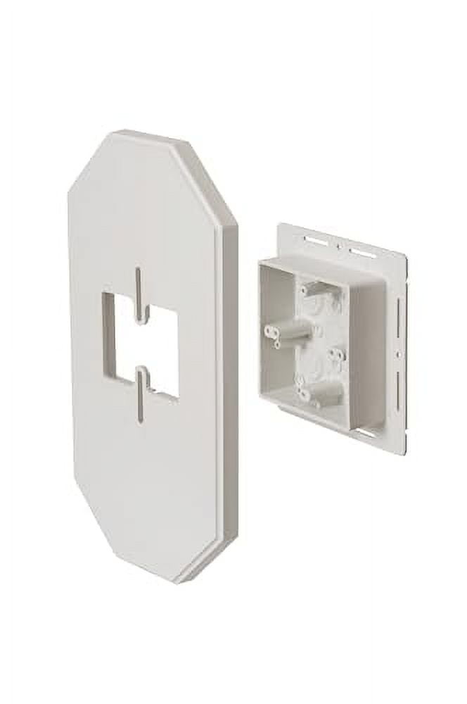 8091FDBL Plastic Wall/Vertical Mount Siding Box Kit With Mega Mounting ...