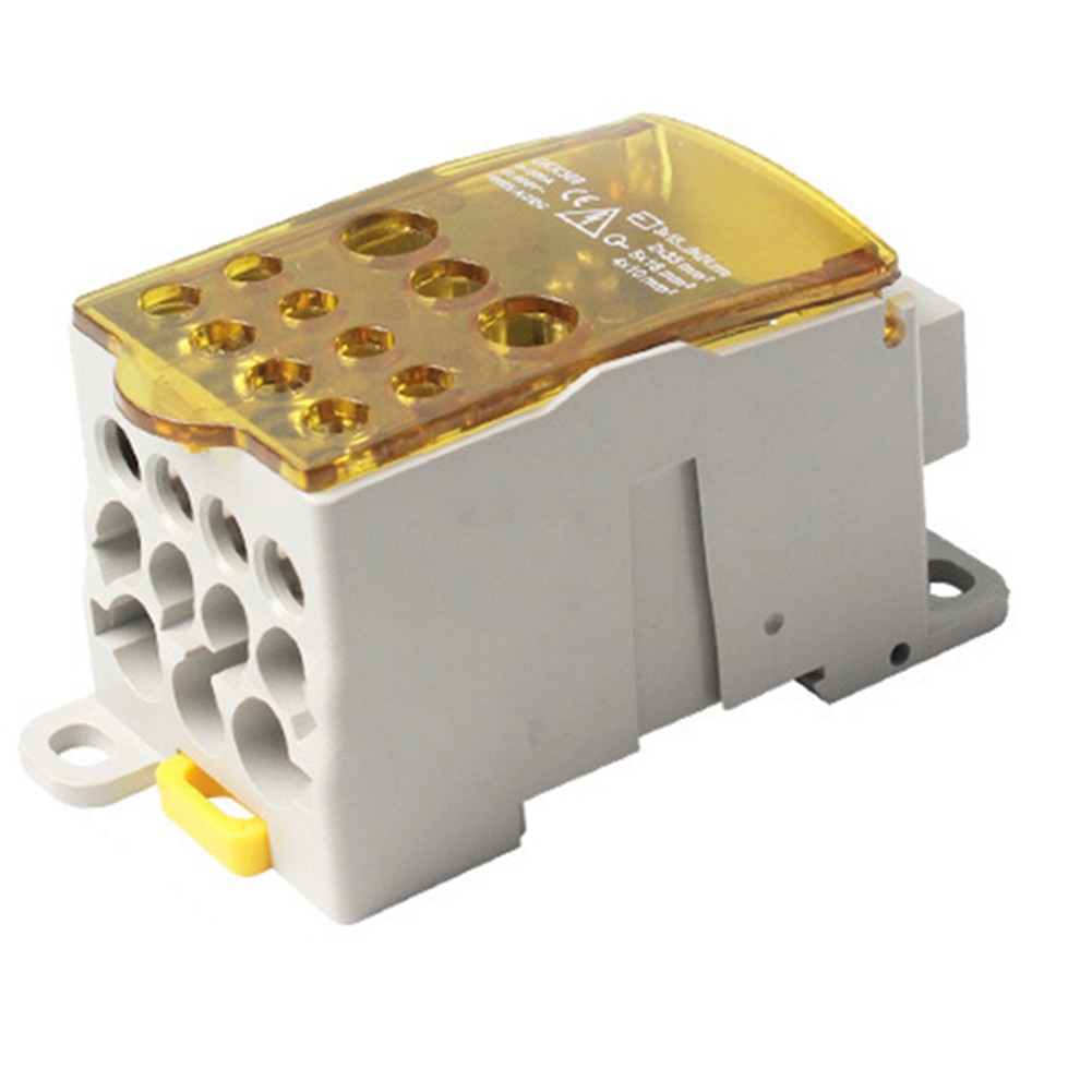 80A ~ 500A Power Junction Box Distribution Terminal Block Connector Din Rail - Walmart.com