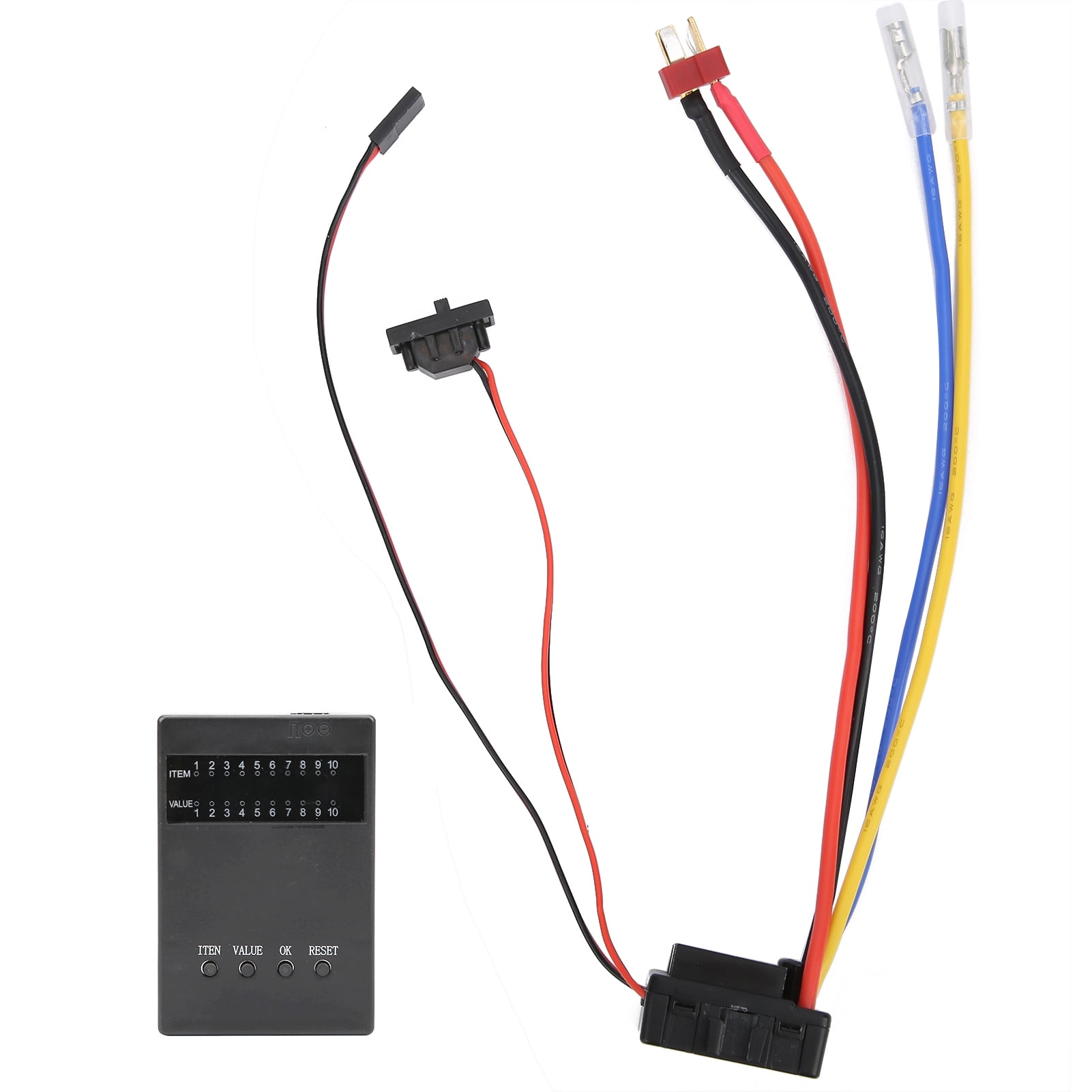 80A Electronic Speed Controller for 1/8 & 1/10 Scale RC Cars with ...