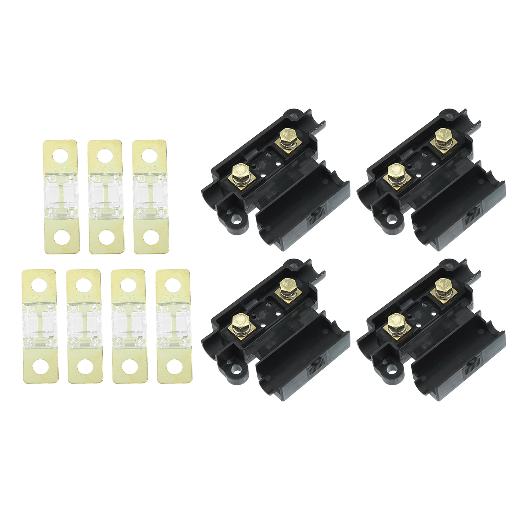 80A Fuse Kit 4 x ANS Holder 7 x 80 AMP Fuses Dual Battery Charger 1 Set ...