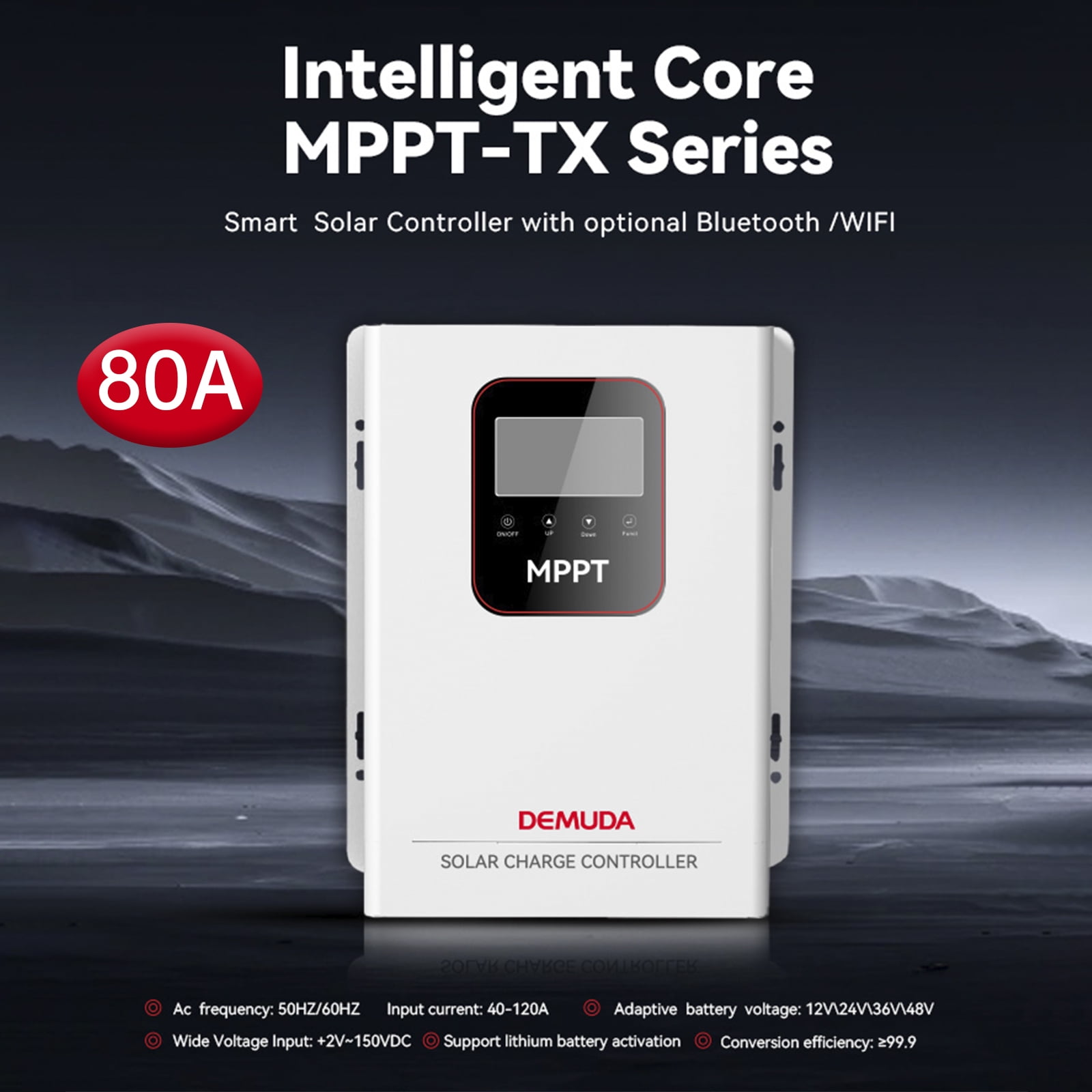 80A MPPT Solar Controller 12V-48V Photovoltaic RV Energy Storage ...