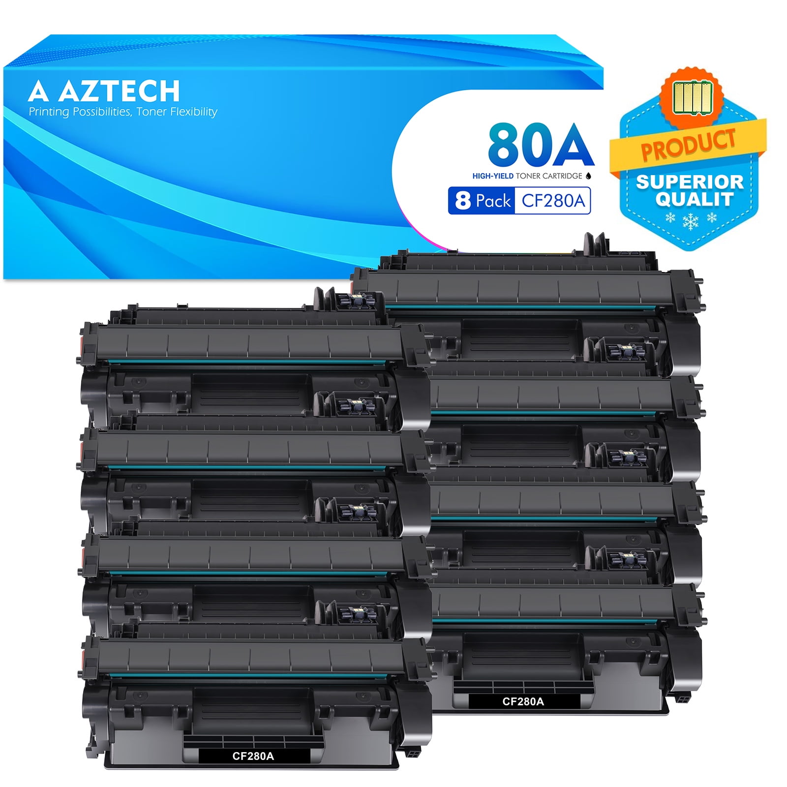 80A Toner Cartridge Compatible for HP 80A CF280A 80X CF280X LaserJet ...