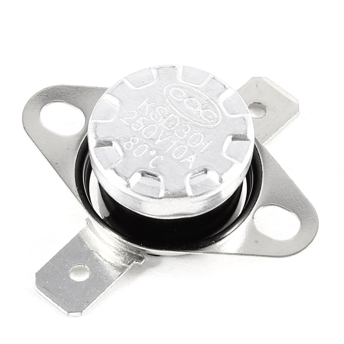 80C NC Temperature Control Switch Thermostat Auto Reset 2-Terminal ...