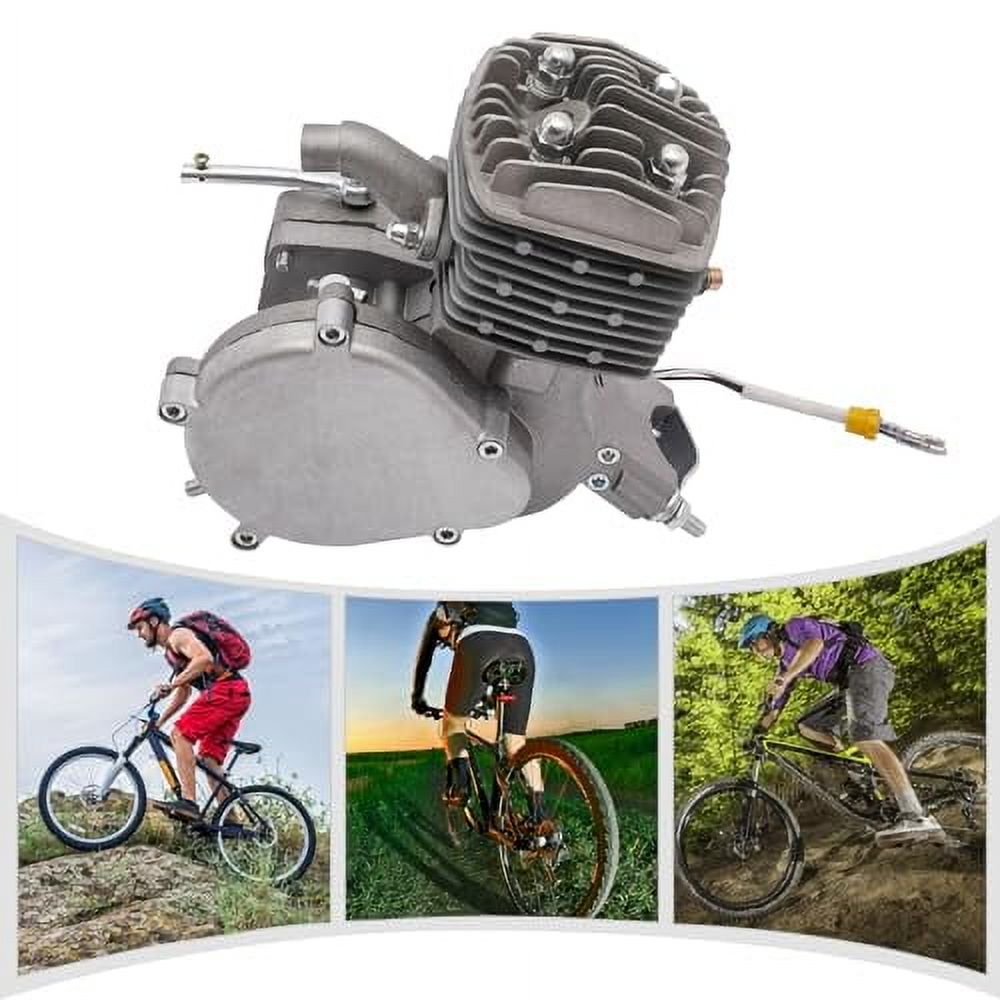 80CC 2 Stroke Bicycle Engine Single Cylinder Motorized Bicycle Kit Fit ...