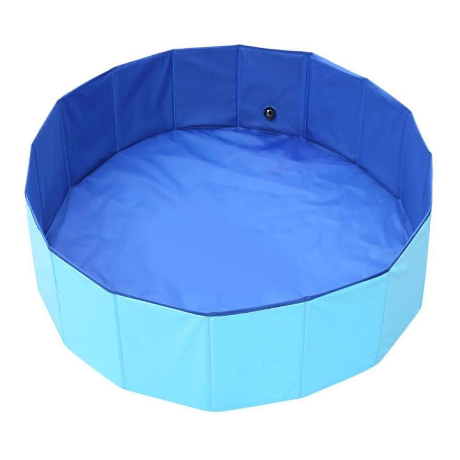 80CM Diameter Collapsible Pet Dog Bath Pool, Kiddie Pool Hard Plastic ...