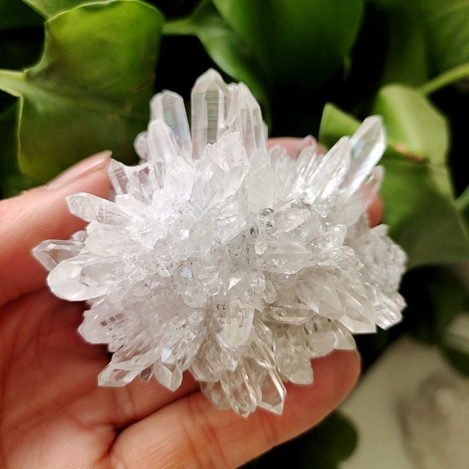 80G natural raw white transparent quartz crystal cluster, sample repair ...