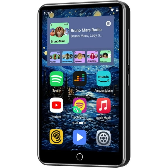 80GB MP3 Player with Bluetooth and WiFi, 4" HD Full Touch Screen MP3 ...