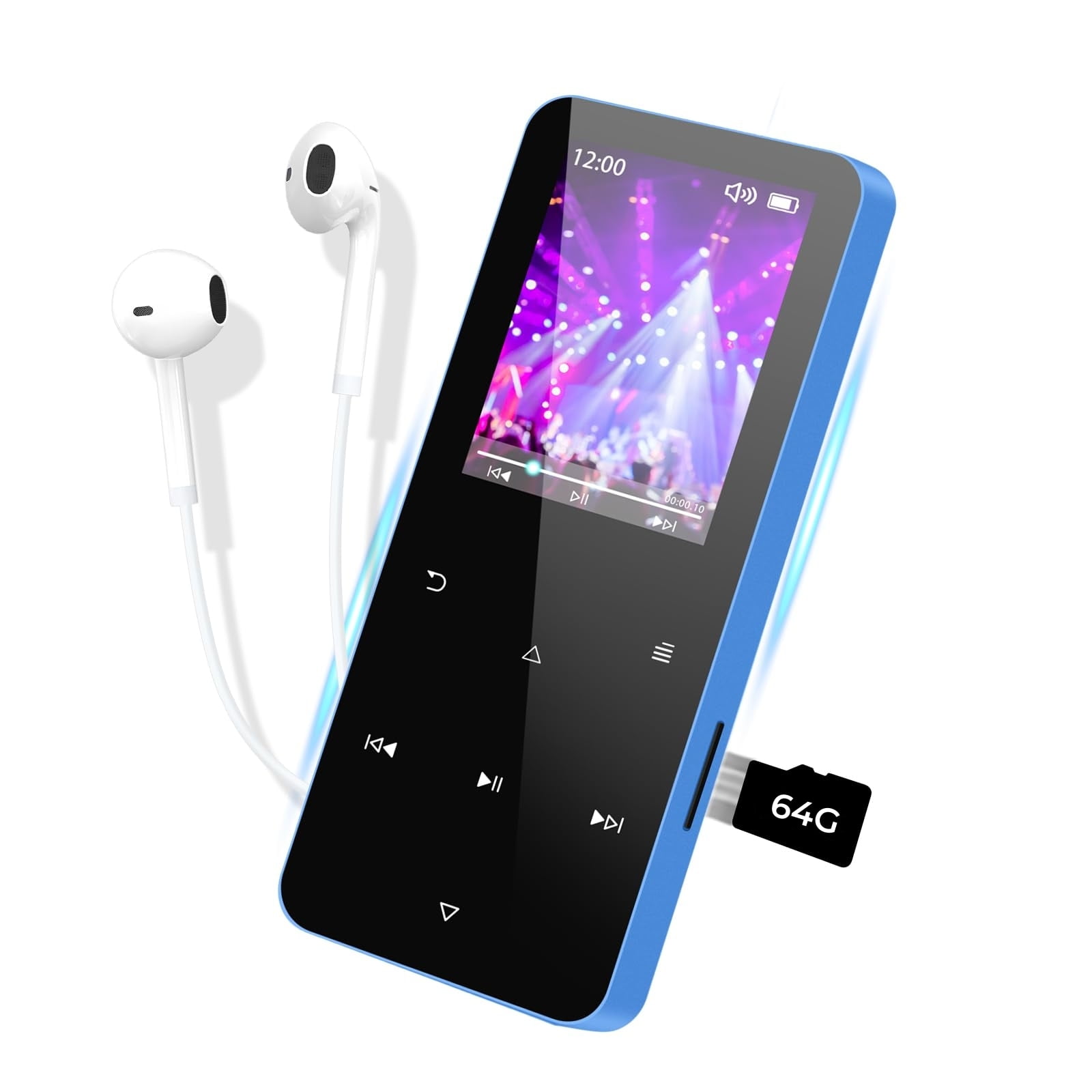 80GB Mp3 Player with Bluetooth 5.0,Play Music up to 30 Hrs.Portable Digital Lossless Music MP3 ...