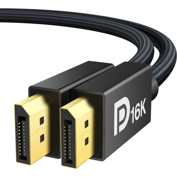 80Gbps Displayport Cable 2.1, 16K DP Cord [16K@60Hz,8K@120Hz,4K@240Hz ...