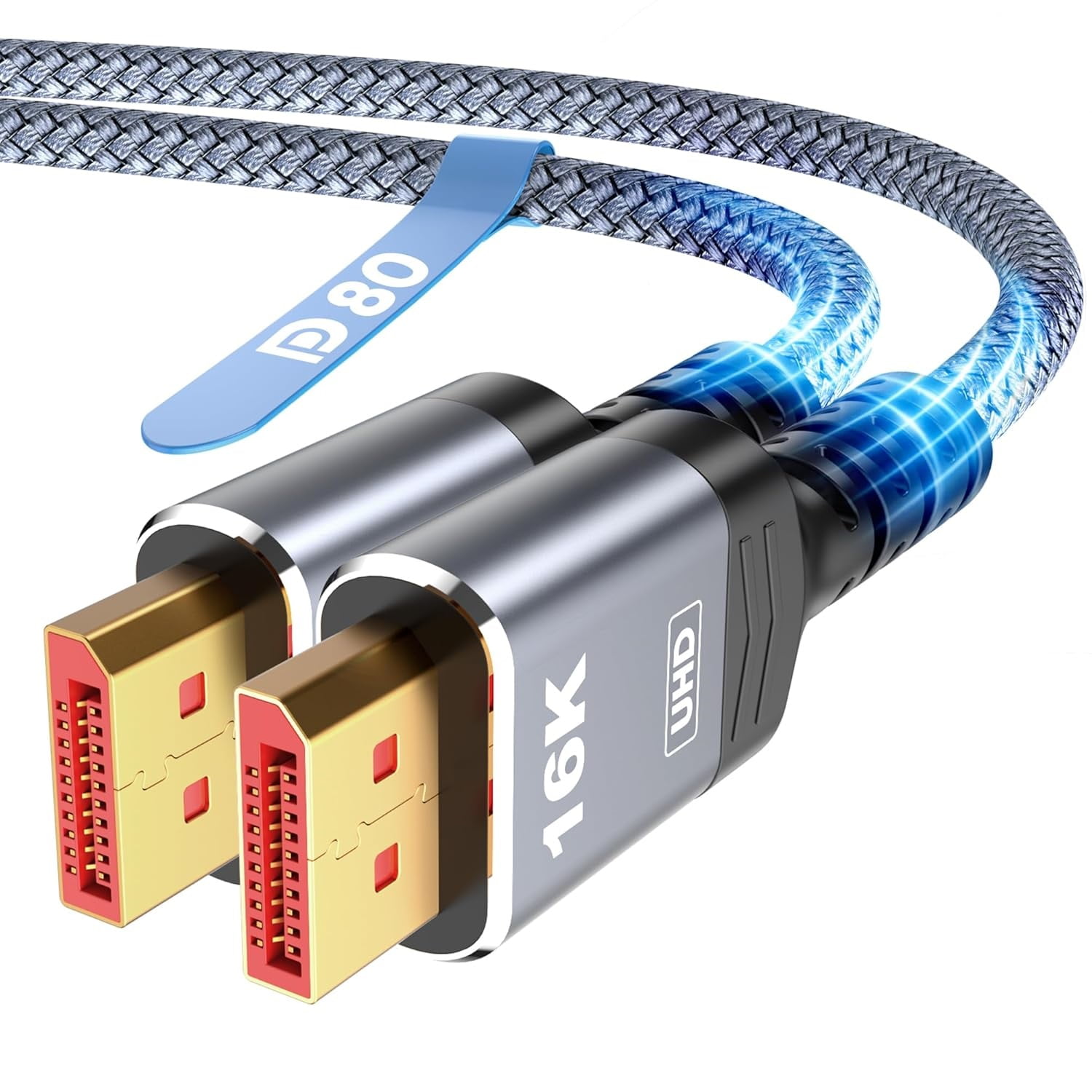 80Gbps Displayport Cable 2. 16K@60Hz, 8K@120Hz, 4K@240Hz, DP 2.1 Cable ...