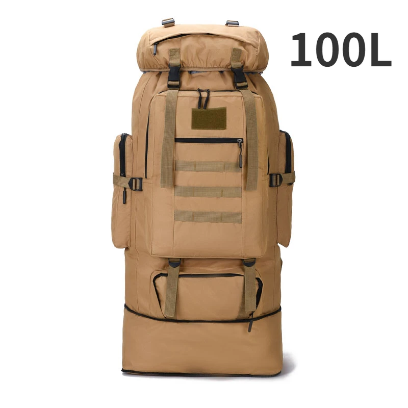 80L/100L Mountaineering Bag Climb Bag Tactical Backpacks Large Backpack ...