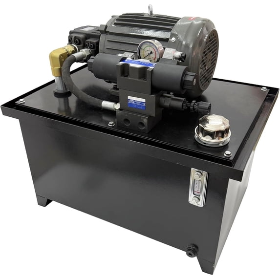 80L Quantitative Vane Pump Hydraulic Pump CNC Micro Pump Station 220V ...