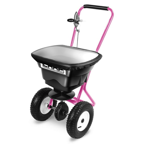 80LB Capacity Walk-Behind Purple Broadcast Spreader For Salt Fertilizer ...