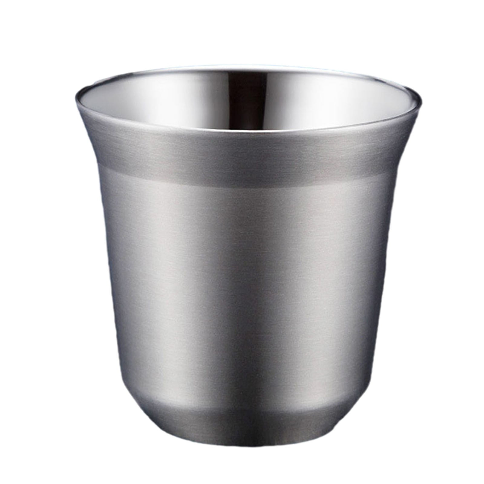 80ML Stainless Steel Coffee Cup Wall Heat Resistant Mug for Espresso ...