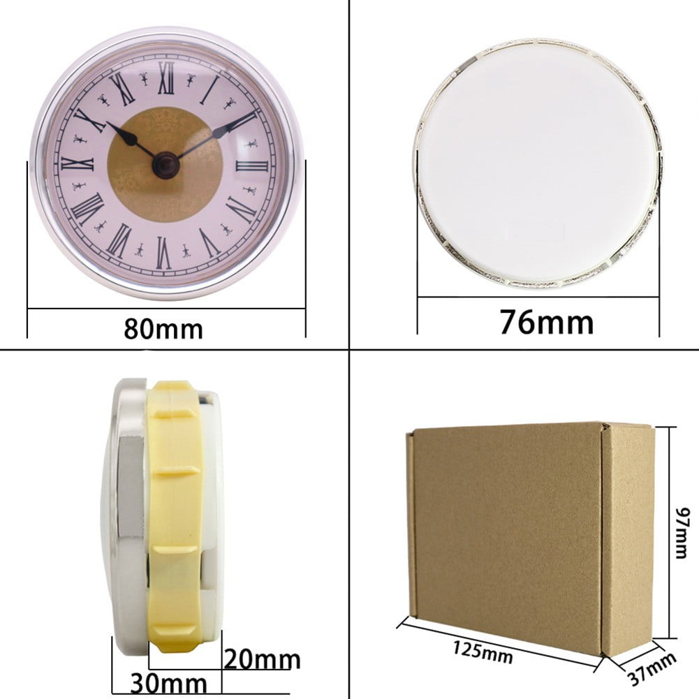 80MM Quartz Clock Insert Mechanism for DIY Clock Repair with Roman ...