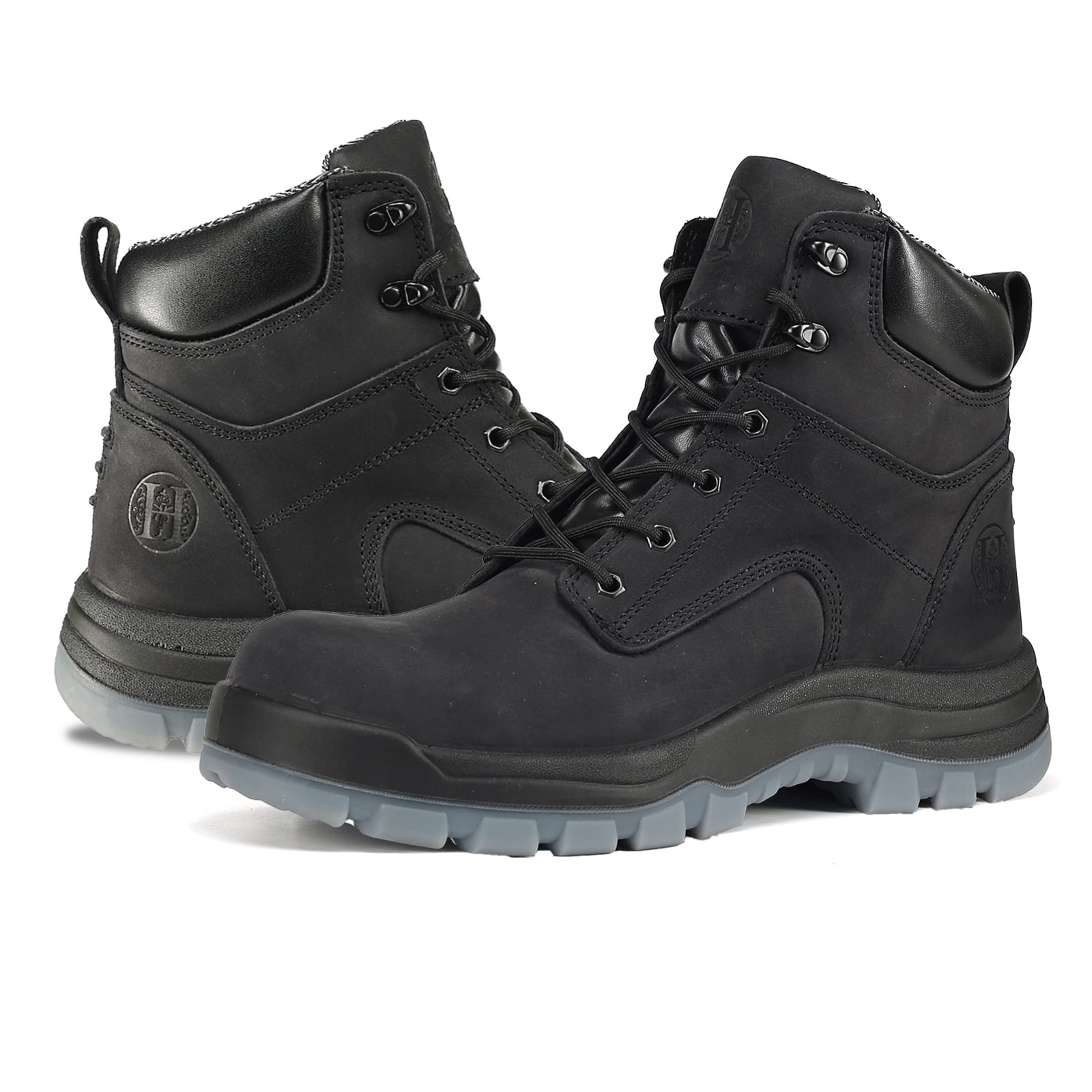 80N01BK 6 inch Durable Slip Resistant Water Resistant Work Boots For ...