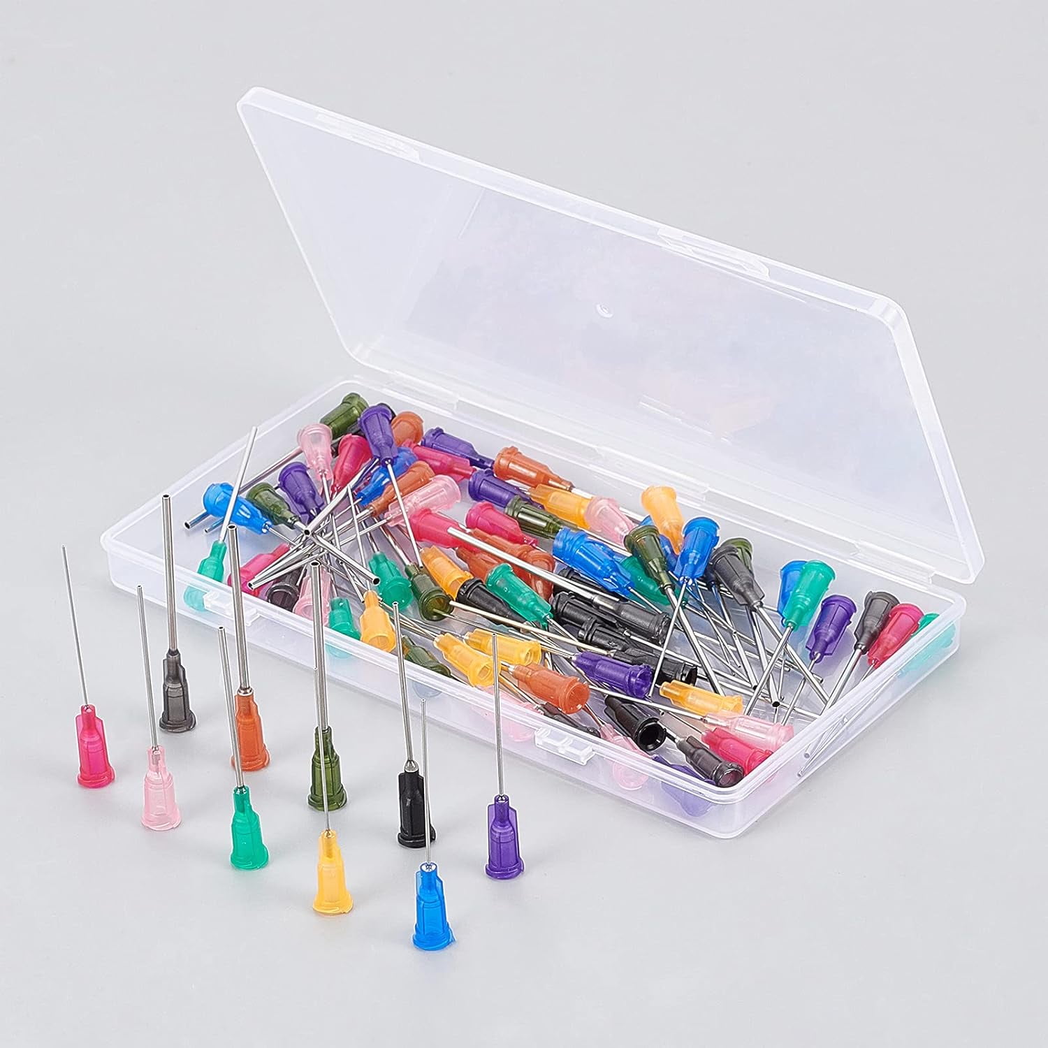 80PCS 10 Different Gauge Blunt Tip Needles Dispensing Needles 55.5x7 ...