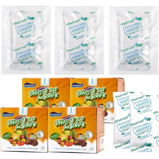 80PCS 10 Gram Ethylene Gas Absorber Packet, Vegetable & Fruit Fresh ...