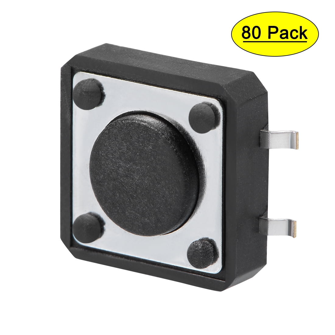 80PCS 12x12x4.3mm Panel Micro PCB Momentary Tactile Tact Push Button ...