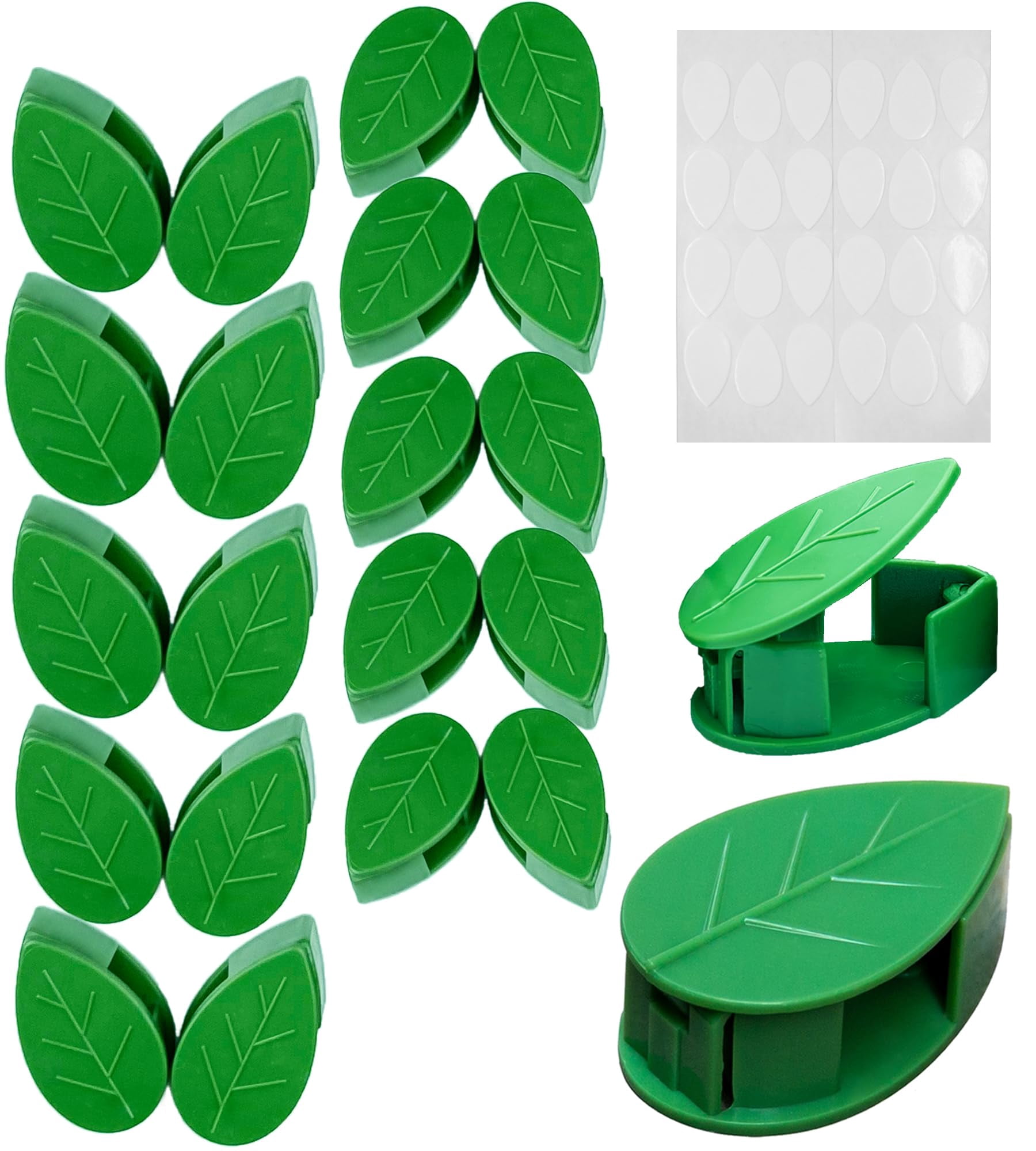 80PCS 𝐏𝐥𝐚𝐧𝐭 𝐜𝐥𝐢𝐩 Climb wall clamp 96PCS acrylic adhesive sticker vine ...