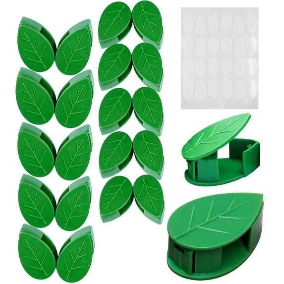 80PCS 𝐏𝐥𝐚𝐧𝐭 𝐜𝐥𝐢𝐩 Climb wall clamp 96PCS acrylic adhesive sticker vine ...