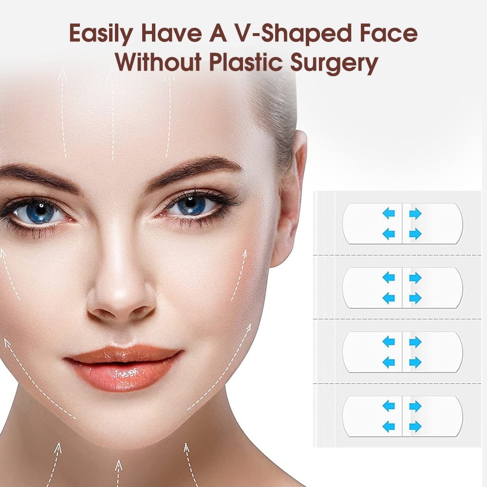 80PCS Face Tape Lifting Invisible, lift V Tapes Shape Tape Remove ...