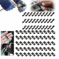 80PCS Quick Wire Connectors Terminal Block Kit Reusable Plug In ...