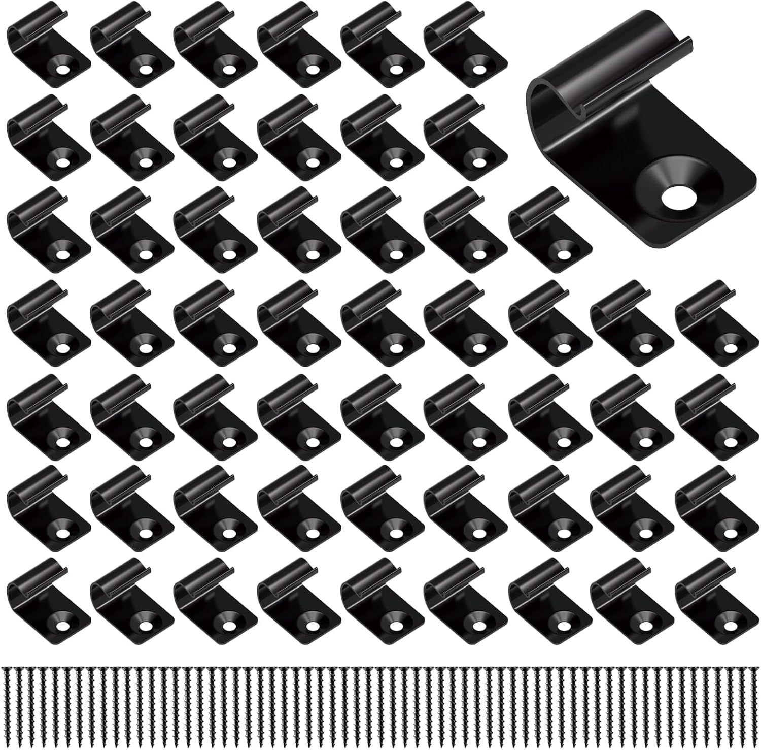 80PCS Starter Clips Start Clips for Decking 316 Stainless Steel Black ...
