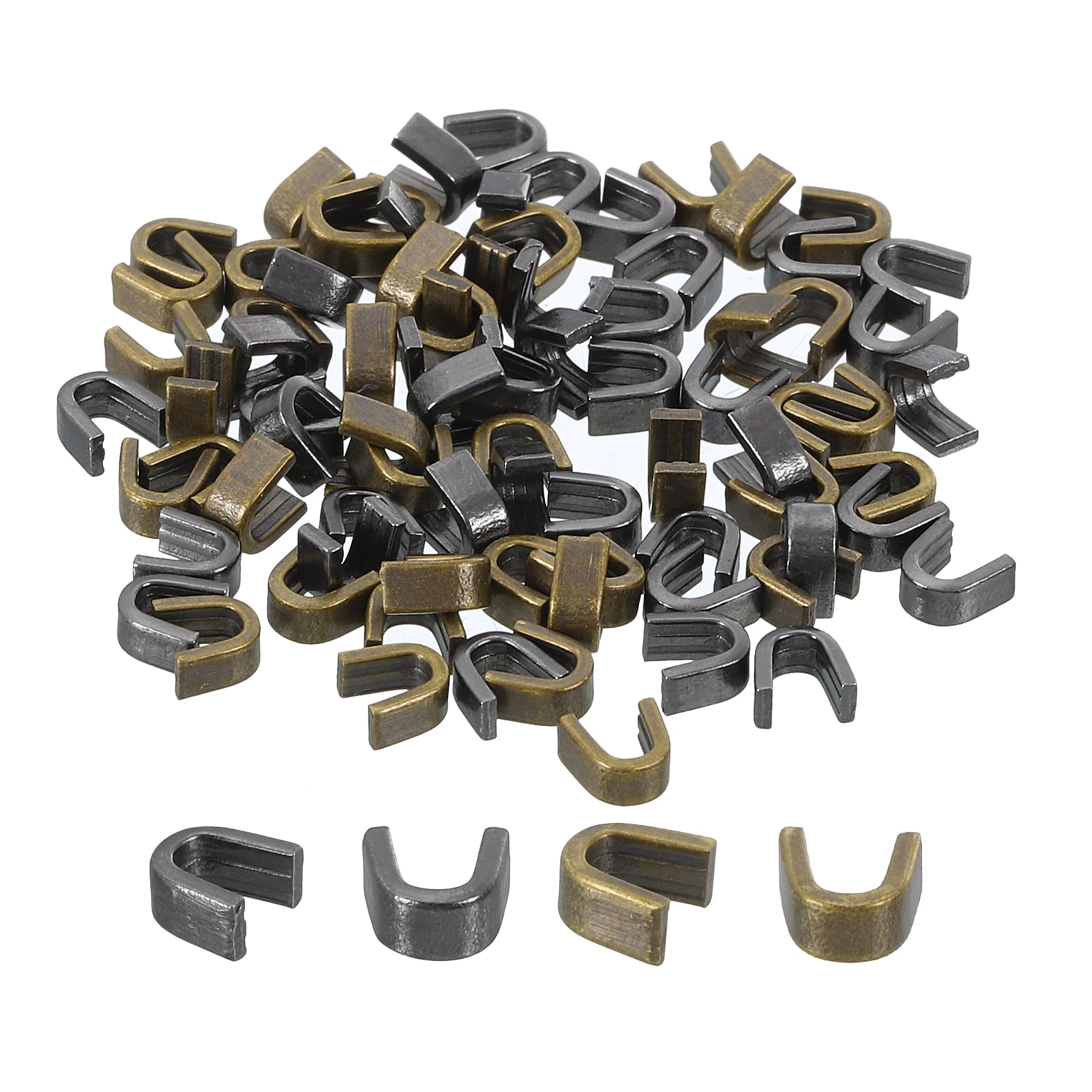 80Pack Zipper Slider Retainers - #5 U Shape Top Stoppers for Zippers ...