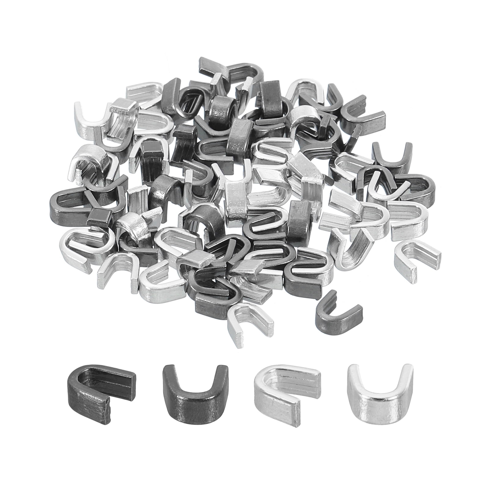 80Pack Zipper Slider Retainers - #5 U Shape Top Stoppers for Zippers ...
