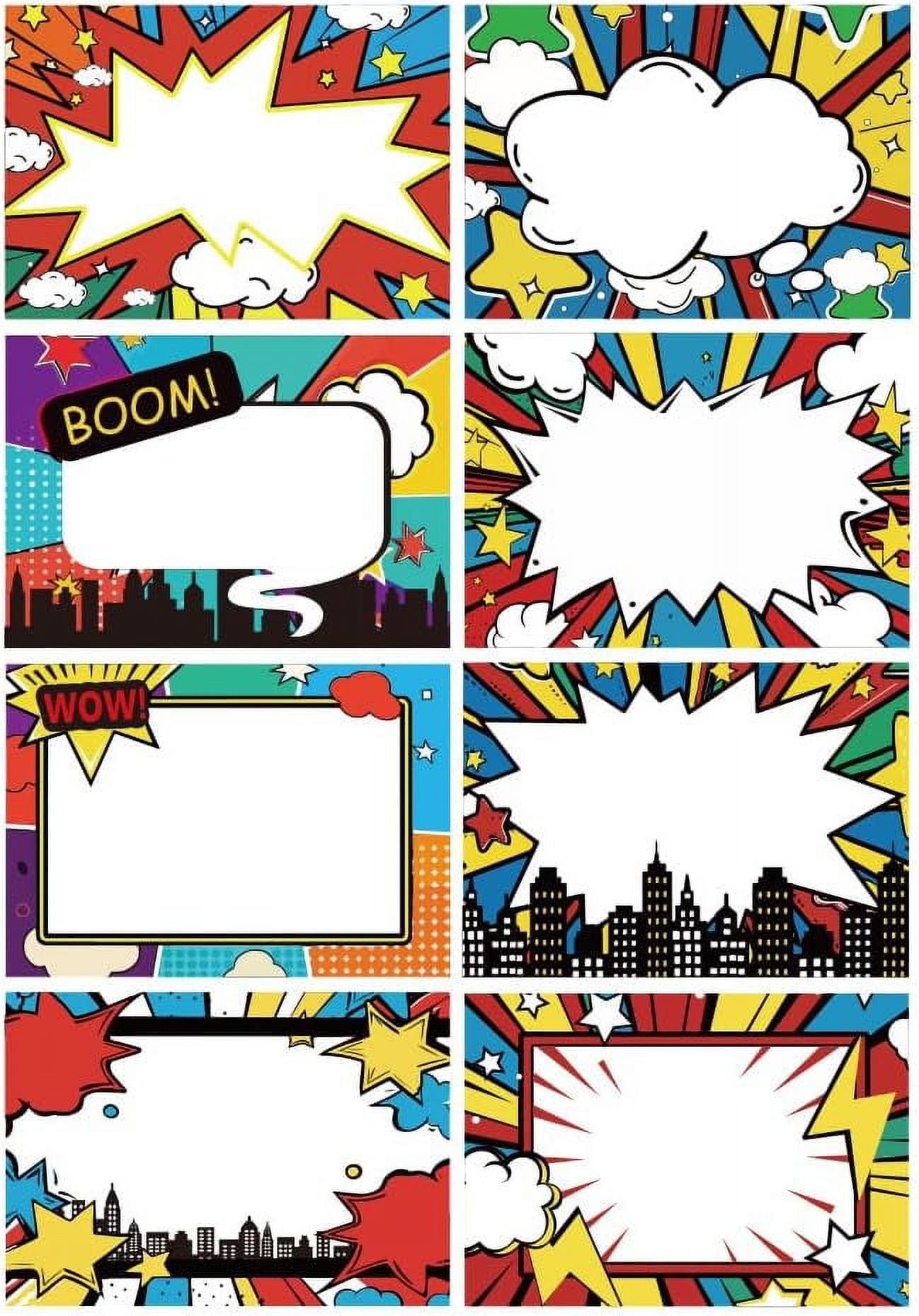 80Pcs/10 Sheets Exploding City Name Tags Stickers 3.3x2.4 Inch Self ...