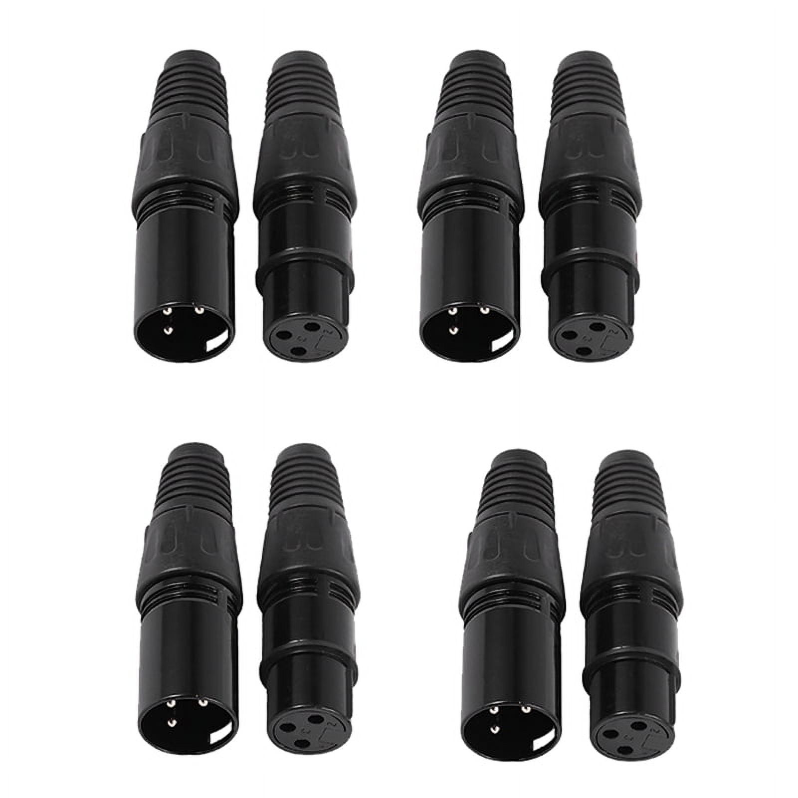 80Pcs 3Pin Xlr Male to Female Microphone Extension Cable Microphone ...