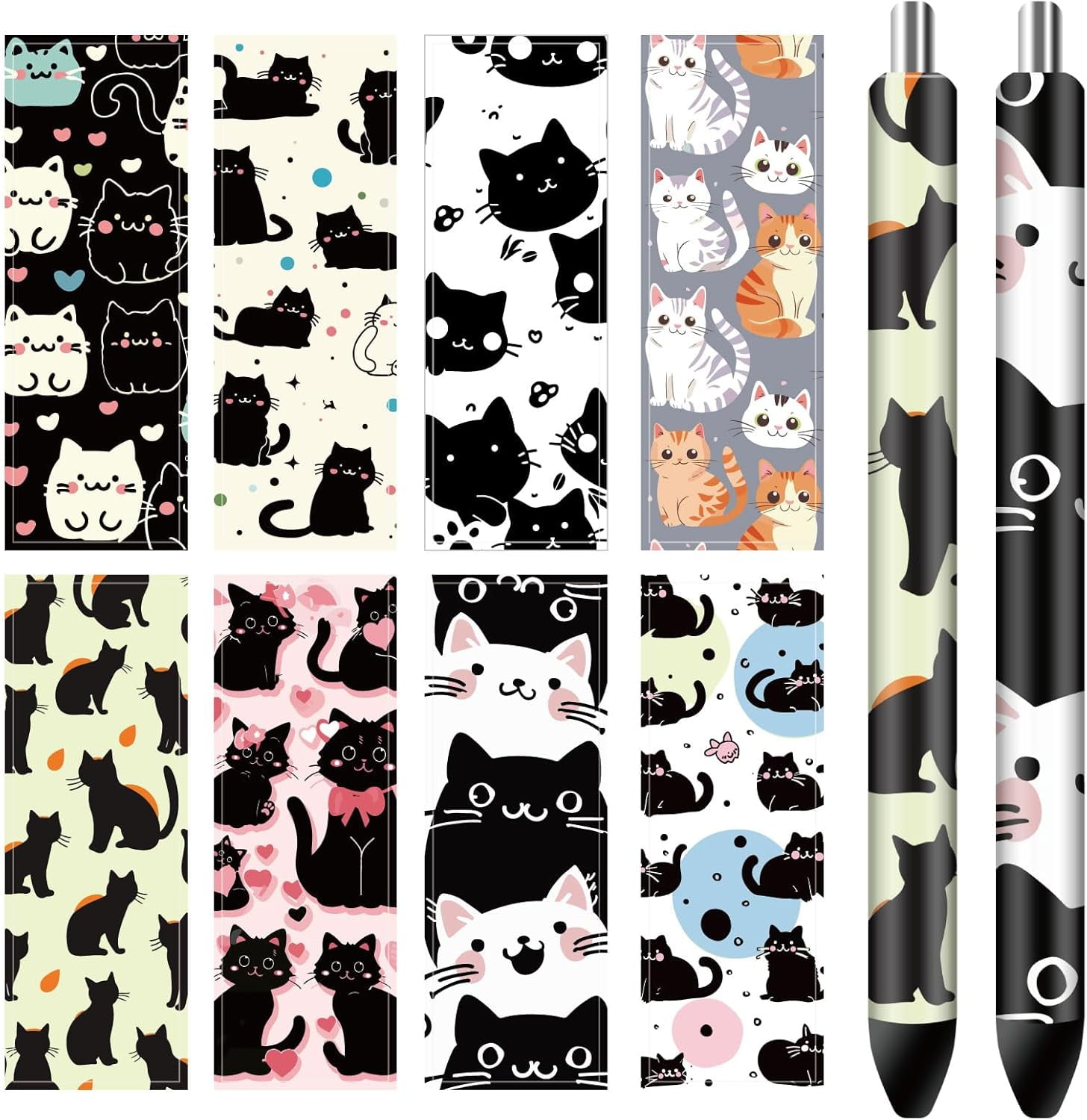 80Pcs 4.72 × 1.57in UV DTF Pen Transfer Decals Wraps Waterproof Coated ...