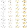 80Pcs 4 Colors Tibetan Style Alloy Charms Bird Mixed Color 7x11x1mm ...