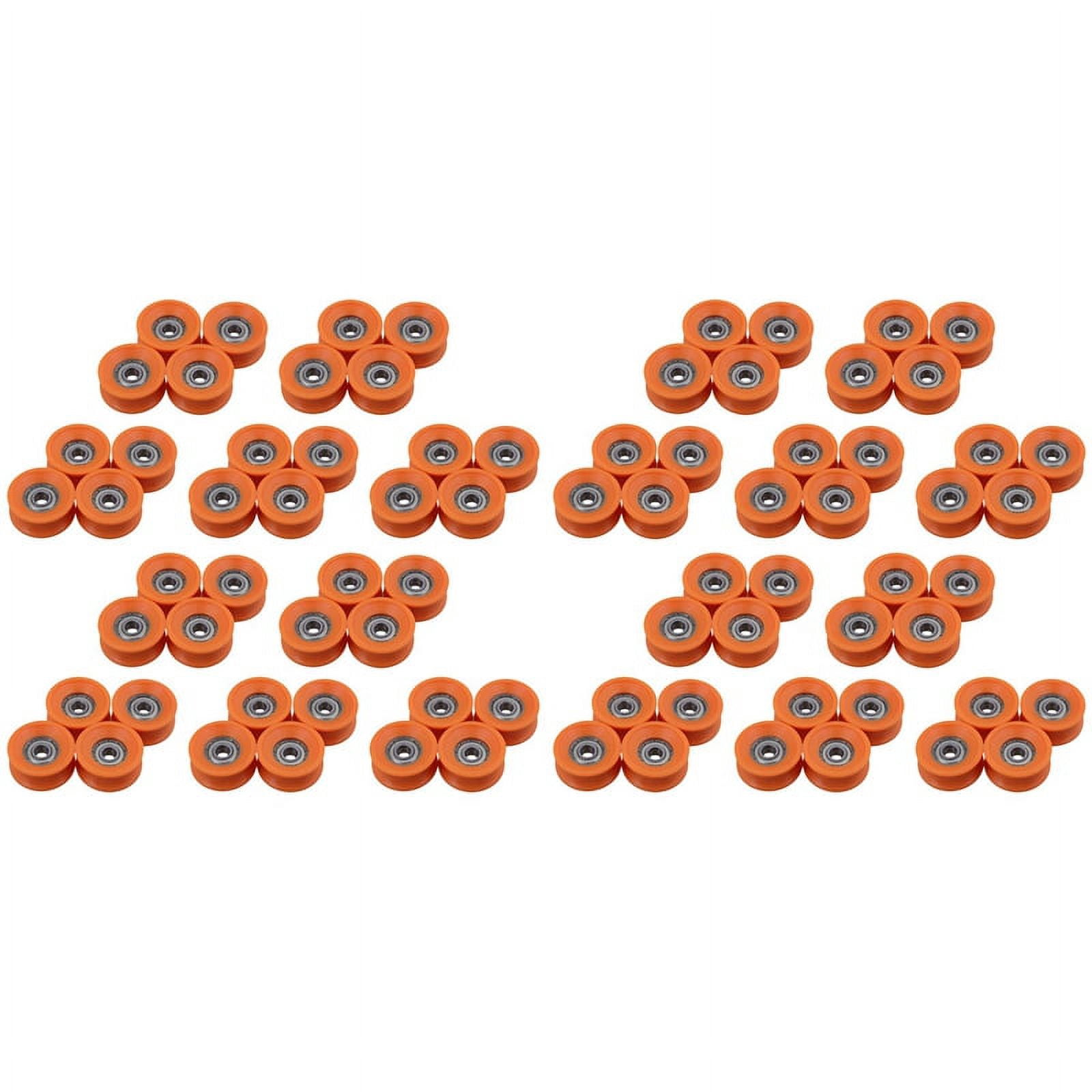 80Pcs 6X30X13mm Plastic Coated Sealed Bearings Steel 606Z Deep U Groove ...