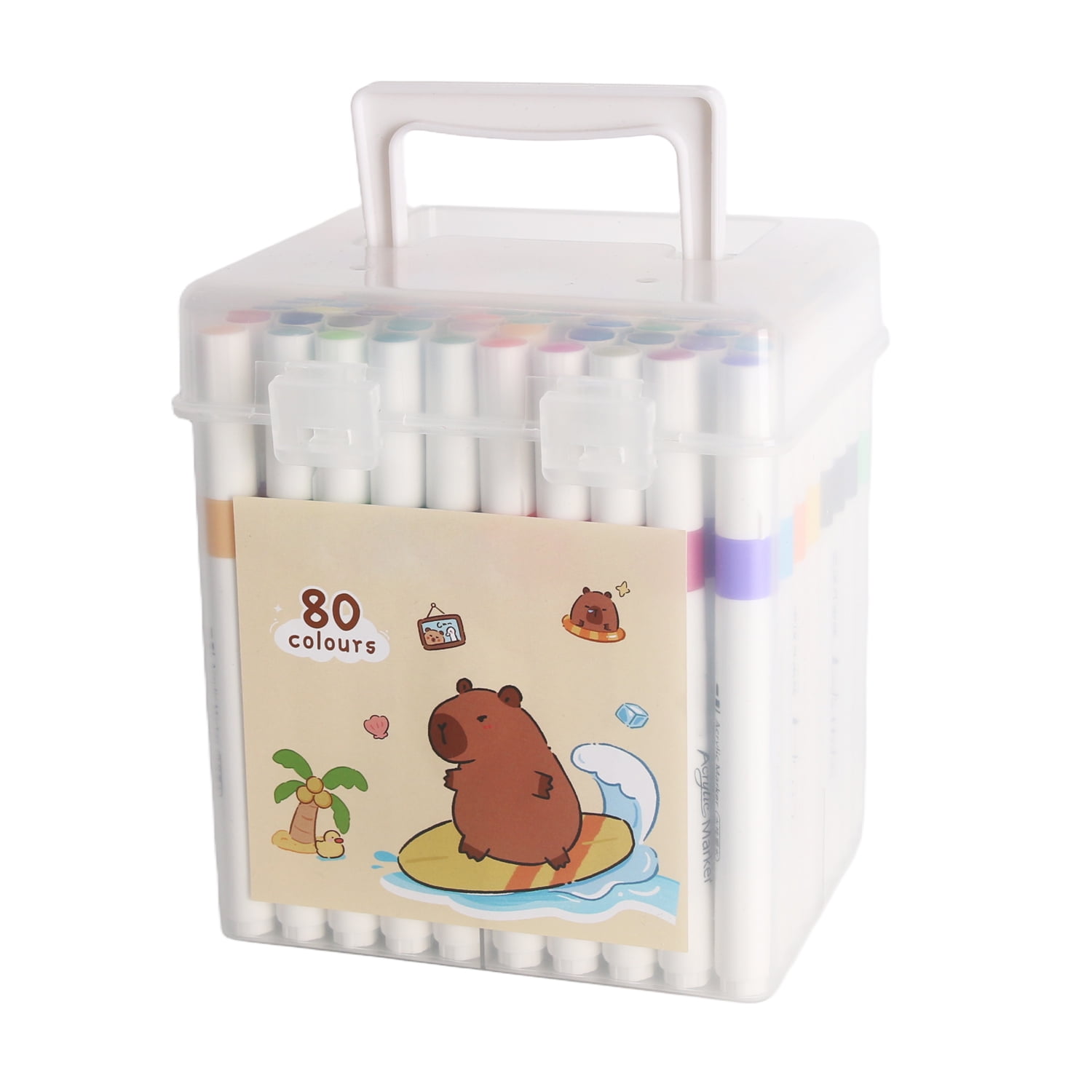 80Pcs Acrylic Markers Art DIY Graffiti Pens Colorful Painting ...