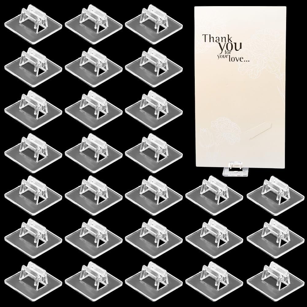 80Pcs Card Stands Translucent Plastic Card Holders Square Game Card ...