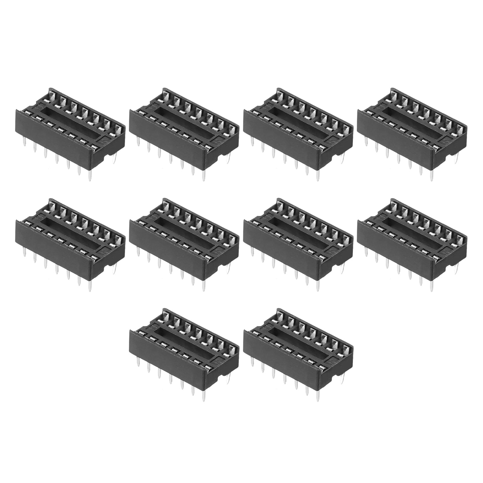 80Pcs DIP IC Chip Socket Adapter, 2.54mm Pitch 14 Pin Soldering Flat ...