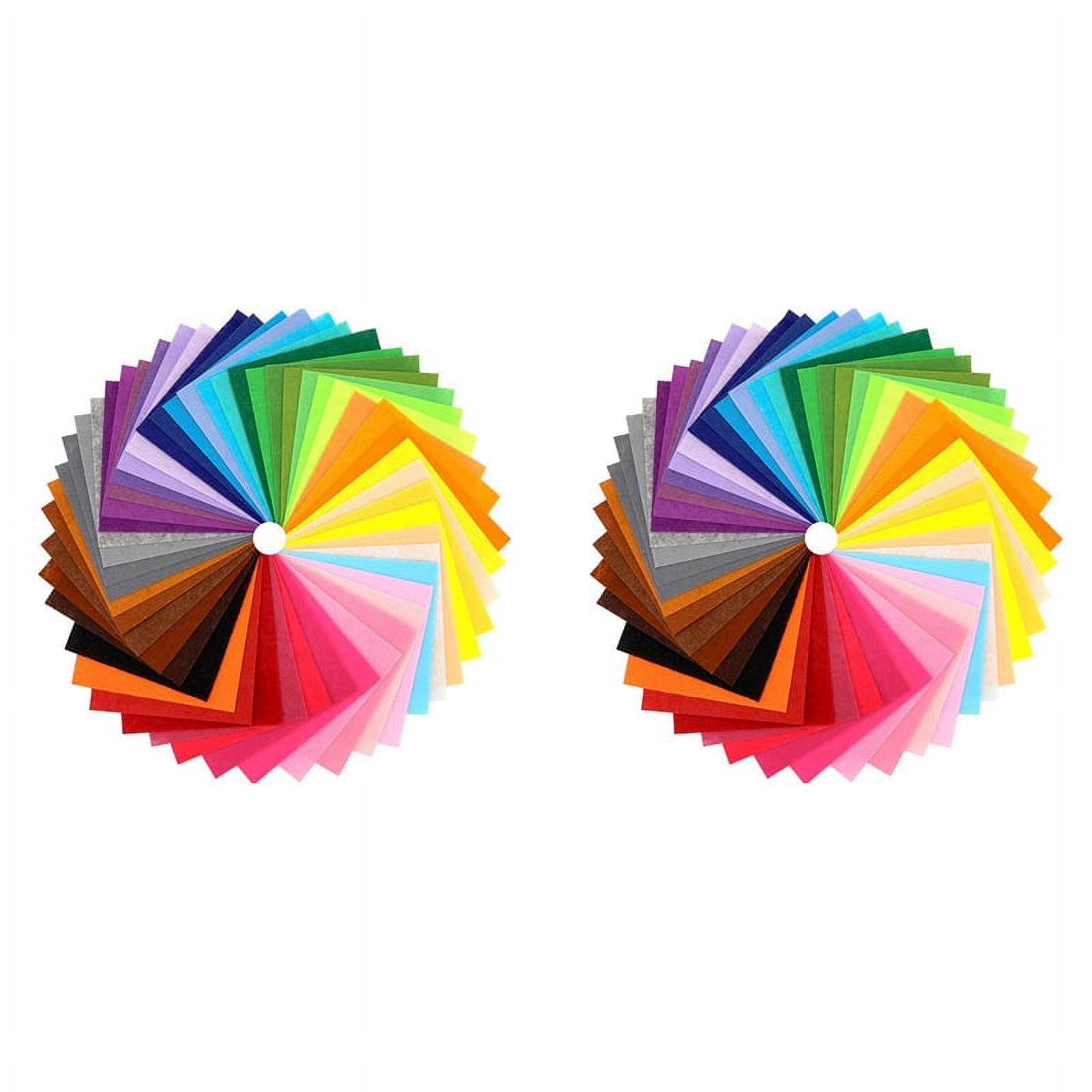 80Pcs Felt Fabric Squares DIY Craftwork Crafts Assorted Colors Textile ...