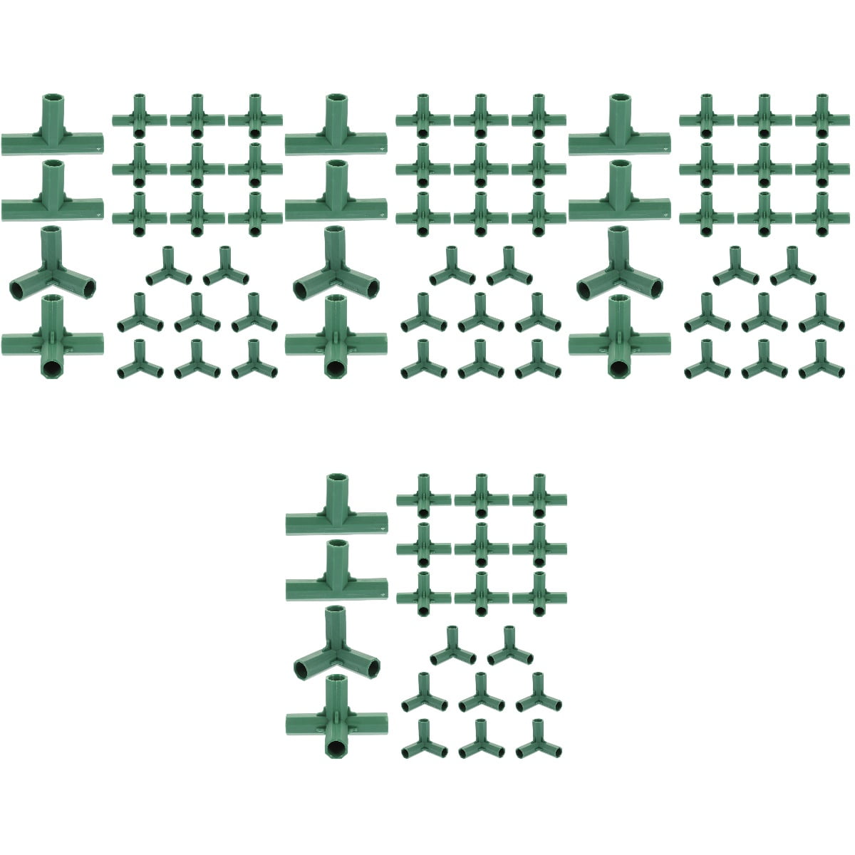 80Pcs Greenhouse Frame Building Connector, 3 Types Support Gardening ...