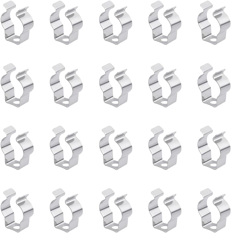80Pcs LED Light Base Tool Stand Clips Spring Terry Clips U Shaped Clips ...