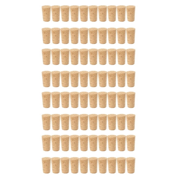 80Pcs/Lot Natural Wood Corks Wine Stopper Wood Bottle Stopper Cone Type ...