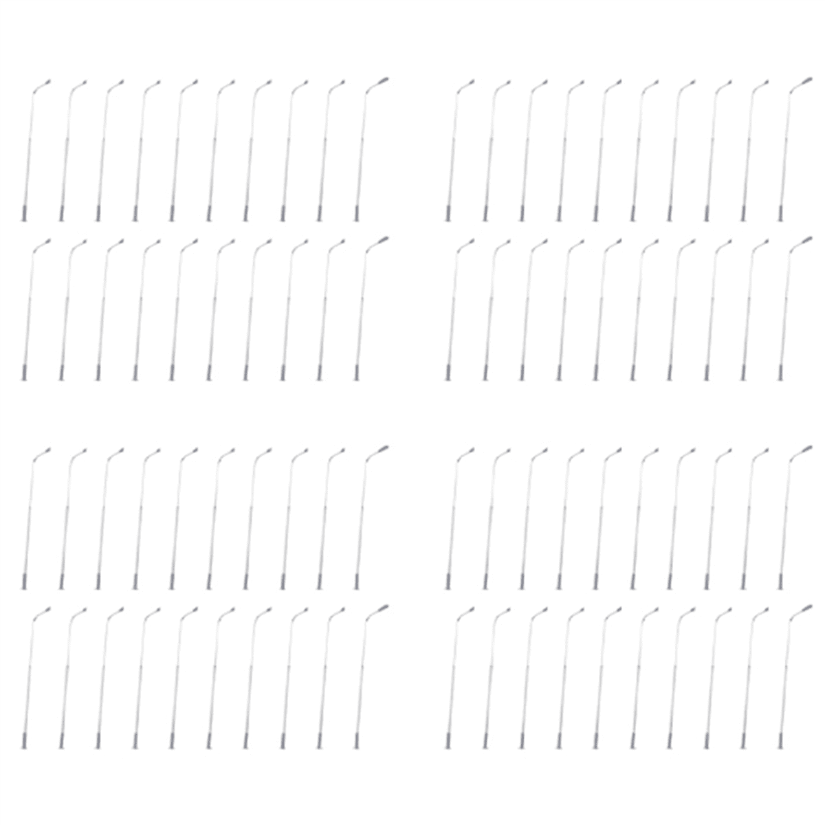 80Pcs Model Railway 10cm Lamp Post Street Lights HO Scale 1:87 LED 3V ...