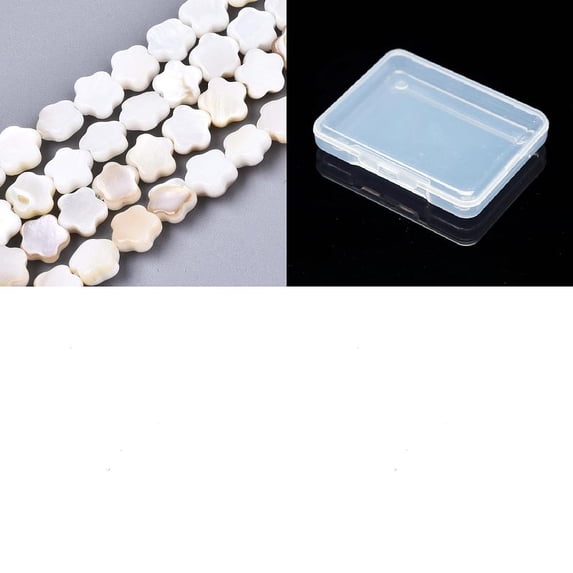 80Pcs Natural Cultured Freshwater Beads Natural Shell Flower Beads ...