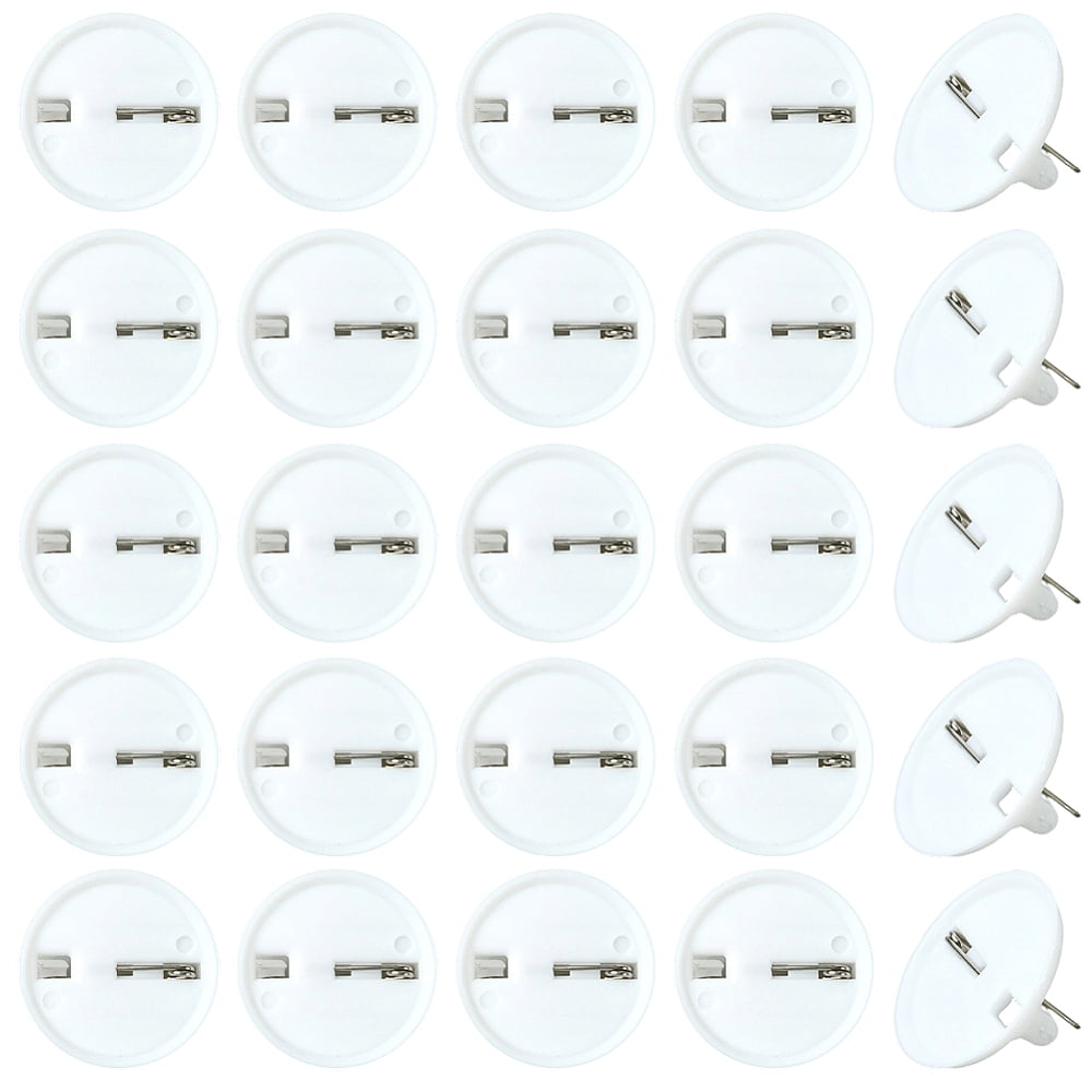 80Pcs Plastic Brooch Base Settings Blank Lapel Pin Cabochon Settings ...