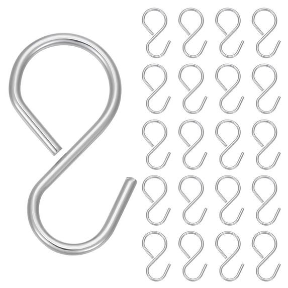80Pcs S-Shaped Clasp Stainless Steel Hook Clasp Small S Hook Clasps ...